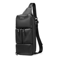 China Anti Theft Water Resistant Mens Vest Chest Sling Bags 0.44kg for sale