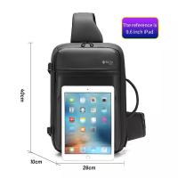 China 20L Smart LED Backpack Sling Chest Bag With LED Screen Display for sale