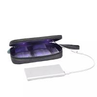 China Plain PU Leather LED UV Disinfection Sterilization Bag 0.25kg for sale