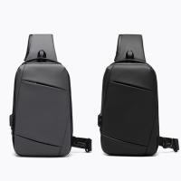 China Black Gray 5L Shoulder Crossbody Mens Chest Sling Bag 0.53KG for sale