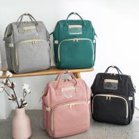 China New Portable Folding Crib Mom Bag Out Portable Multi-functional Shoulder Mother and Baby Bag baby diaper bag for sale