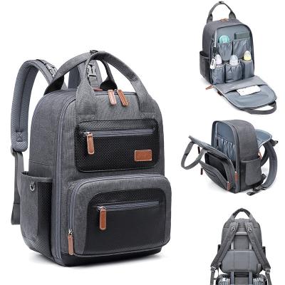 China Luxury Mommy Travel Waterproof Baby Diaper Backpack Multifunctional  Laptop Bag for Mom&Dad Diaper Bag for sale