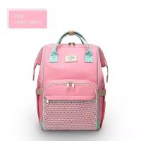 China Waterproof Women Backpack Multi-function Diaper Baby Bag With USB Changing Colorful Backpack For Girls for sale