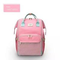 China Waterproof Women Backpack Multi-function Diaper Baby Bag With USB Changing Colorful Backpack For Girls for sale