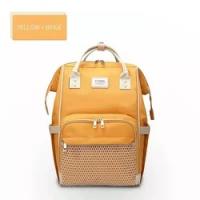 China Waterproof Women Backpack Multi-function Diaper Baby Bag With USB Changing Colorful Backpack For Girls for sale