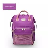 China Waterproof Women Backpack Multi-function Diaper Baby Bag With USB Changing Colorful Backpack For Girls for sale