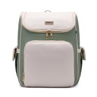 China New Large-capacity PU Leather Diaper Bag Waterproof Shoulder Mommy Backpack With Stroller Strap For Mom for sale