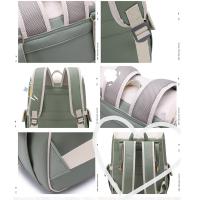 China New Large-capacity PU Leather Diaper Bag Waterproof Shoulder Mommy Backpack With Stroller Strap For Mom for sale