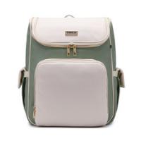 China New Large-capacity PU Leather Diaper Bag Waterproof Shoulder Mommy Backpack With Stroller Strap For Mom for sale