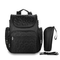 China Waterproof Maternity Bag Baby Diaper Bag Large Multifunction Travel Backpack with Bottle Bag stroller strap foe Mom&Dad for sale