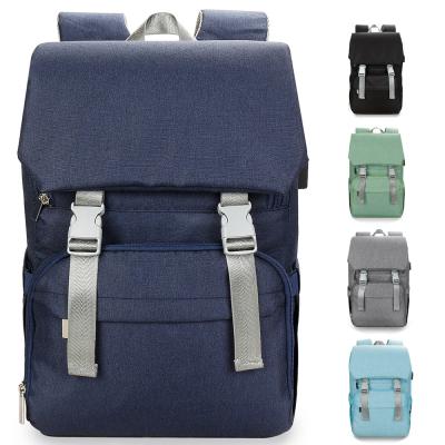 China Waterproof Mommy Diaper Bag Large Capacity Backpack Organizer Multifunction Baby Bags With Stroller Strap For Mom&Dad for sale