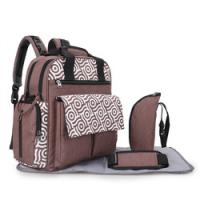 China Large Capacity Maternity Mummy Diaper Bag Multi-functional Travel Backpack with Stroller Strap with Changing Station for sale