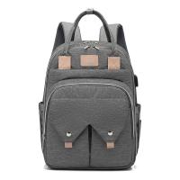 China Large Capacity Mom Baby Bag Multi-function Waterproof Outdoor Travel Diaper Bag With USB Charging For Baby Care for sale