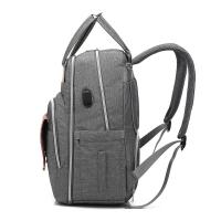 China Large Capacity Mom Baby Bag Multi-function Waterproof Outdoor Travel Diaper Bag With USB Charging For Baby Care for sale