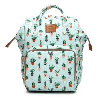 China Fashion Baby Diaper Bag Dust- resistant Waterproof Travel Backpack Cartoon Printed Storage Wet Dry Separate Backpack for sale