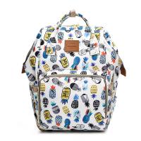 China Fashion Baby Diaper Bag Dust- resistant Waterproof Travel Backpack Cartoon Printed Storage Wet Dry Separate Backpack for sale