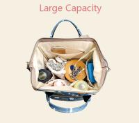 China Fashion Baby Diaper Bag Dust- resistant Waterproof Travel Backpack Cartoon Printed Storage Wet Dry Separate Backpack for sale