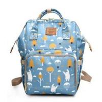 China Fashion Baby Diaper Bag Dust- resistant Waterproof Travel Backpack Cartoon Printed Storage Wet Dry Separate Backpack for sale