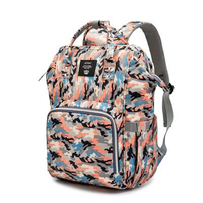 China Fashion Mommy Bags Waterproof Oxford Women Backpacks Large Capacity Diaper Bag With Stroller Strap For Baby Care for sale