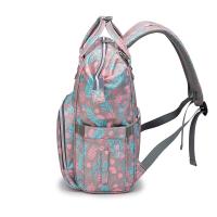 China FashionTravel Backpack Baby Large Capacity Mommy Diaper Bag Designer Nursing Bag floral insulated mummy Bag With Stroller Strap for sale