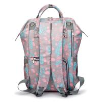 China FashionTravel Backpack Baby Large Capacity Mommy Diaper Bag Designer Nursing Bag floral insulated mummy Bag With Stroller Strap for sale