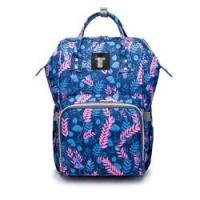 China FashionTravel Backpack Baby Large Capacity Mommy Diaper Bag Designer Nursing Bag floral insulated mummy Bag With Stroller Strap for sale
