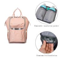 China Fashion Mummy Maternity Nappy Bag Diaper Bag Large Capacity Travel Backpack Nursing Bag For Baby Care With Stroller Strap for sale
