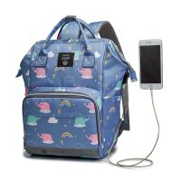 China Waterproof Large Capacity Maternity Diaper Bag Mommy Bag Multifunctional Nappy Backpack With Stroller Strap For Mom&Dad for sale