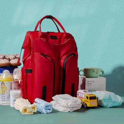 China New Mommy Bag Multifunctional Large Capacity Waterproof Maternity Diaper Bag Lightweight Backpack For Mom&Dad for sale