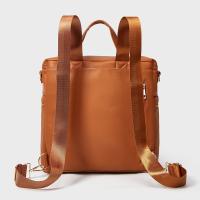 China OEM ODM Travel PU Leather Backpack Diaper Bags 31*18*33cm for sale