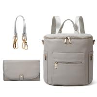 China OEM ODM Travel PU Leather Backpack Diaper Bags 31*18*33cm for sale