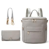China OEM ODM Travel PU Leather Backpack Diaper Bags 31*18*33cm for sale