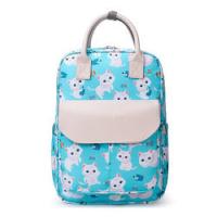 China Animal Prints Polyester Rucksack Changing Travel Diaper Bags 27*15*42cm for sale