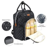 China Factory Hot Sell Diaper Bag Large Capacity Mommy Maternity Nappy Backpack with USB Stroller Hooks for Baby Car for sale