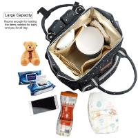 China Factory Hot Sell Diaper Bag Large Capacity Mommy Maternity Nappy Backpack with USB Stroller Hooks for Baby Car for sale