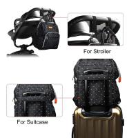 China Factory Hot Sell Diaper Bag Large Capacity Mommy Maternity Nappy Backpack with USB Stroller Hooks for Baby Car for sale