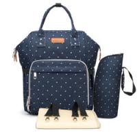 China Factory Hot Sell Diaper Bag Large Capacity Mommy Maternity Nappy Backpack with USB Stroller Hooks for Baby Car for sale