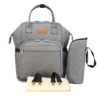 China Factory Hot Sell Diaper Bag Large Capacity Mommy Maternity Nappy Backpack with USB Stroller Hooks for Baby Car for sale
