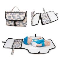 China Multifunctional Portable Infant Baby Foldable Urine Mat Waterproof Nappy Diaper Bag Changing Cover Pad Travel Outdoor for sale