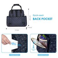 China Waterproof Anti-theft Nappy Tote Diaper Bag Multi-Function Travel Backpack Maternity Diaper Shoulder Bag with Changing Mat for sale