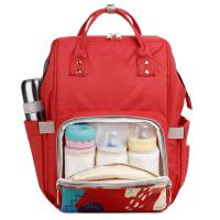 China Water Resistant Red 17L Changing Bag Backpack Large Capacity 0.55kg for sale
