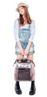 China 23L PTU Oxford Transparent Diaper Bag Backpack for sale