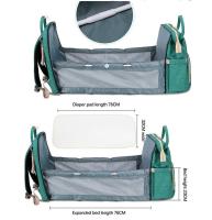 China New Baby Diaper Bag Bed Backpack For Mom Maternity Bag For Large Capacity Nursing Bag for Baby Care Upgrade Hooks for sale