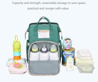 China New Baby Diaper Bag Bed Backpack For Mom Maternity Bag For Large Capacity Nursing Bag for Baby Care Upgrade Hooks for sale