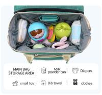 China New Baby Diaper Bag Bed Backpack For Mom Maternity Bag For Large Capacity Nursing Bag for Baby Care Upgrade Hooks for sale