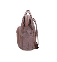 China ISO9001 Pink Oxford Cloth Large Capacity Mommy Nappy Bag Backpack for sale