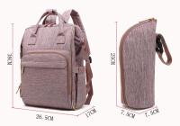 China ISO9001 Pink Oxford Cloth Large Capacity Mommy Nappy Bag Backpack for sale