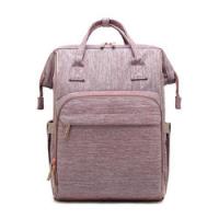 China ISO9001 Pink Oxford Cloth Large Capacity Mommy Nappy Bag Backpack for sale