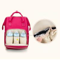 China 2022 High Quality Zipper Softback Mommy Diaper Bag Stroller Baby Care Waterproof USB Backpack for sale