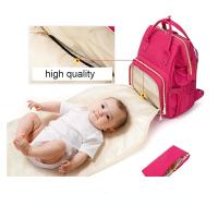 China 2022 High Quality Zipper Softback Mommy Diaper Bag Stroller Baby Care Waterproof USB Backpack for sale